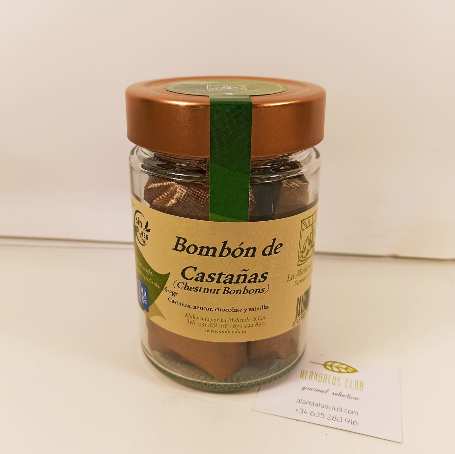 Bombón de castañas de La Molienda Verde- Alándalus Club