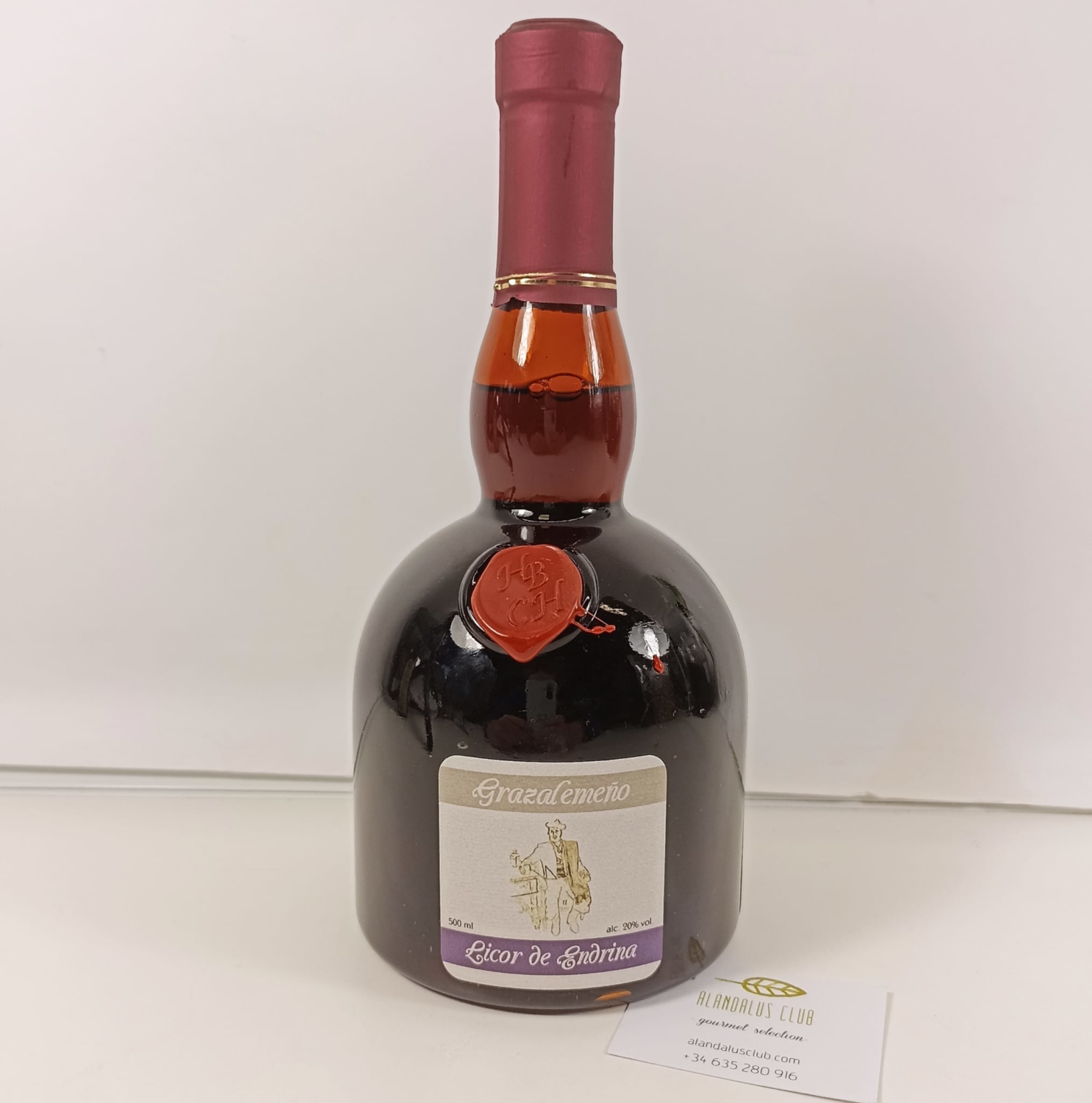 Licor de Endrina - Grazalemeño 500ml - Alándalus Club - Gourmet Selection