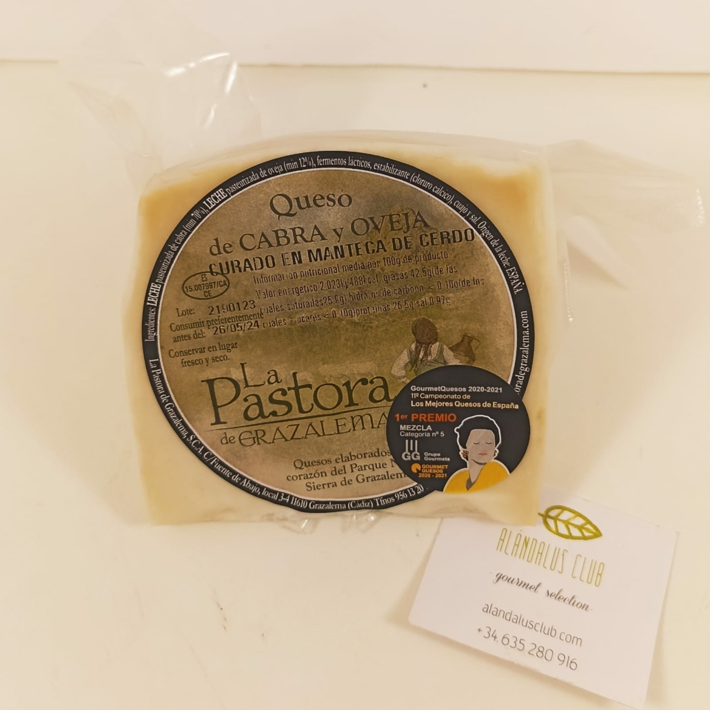 Queso curado de cabra y oveja 300g