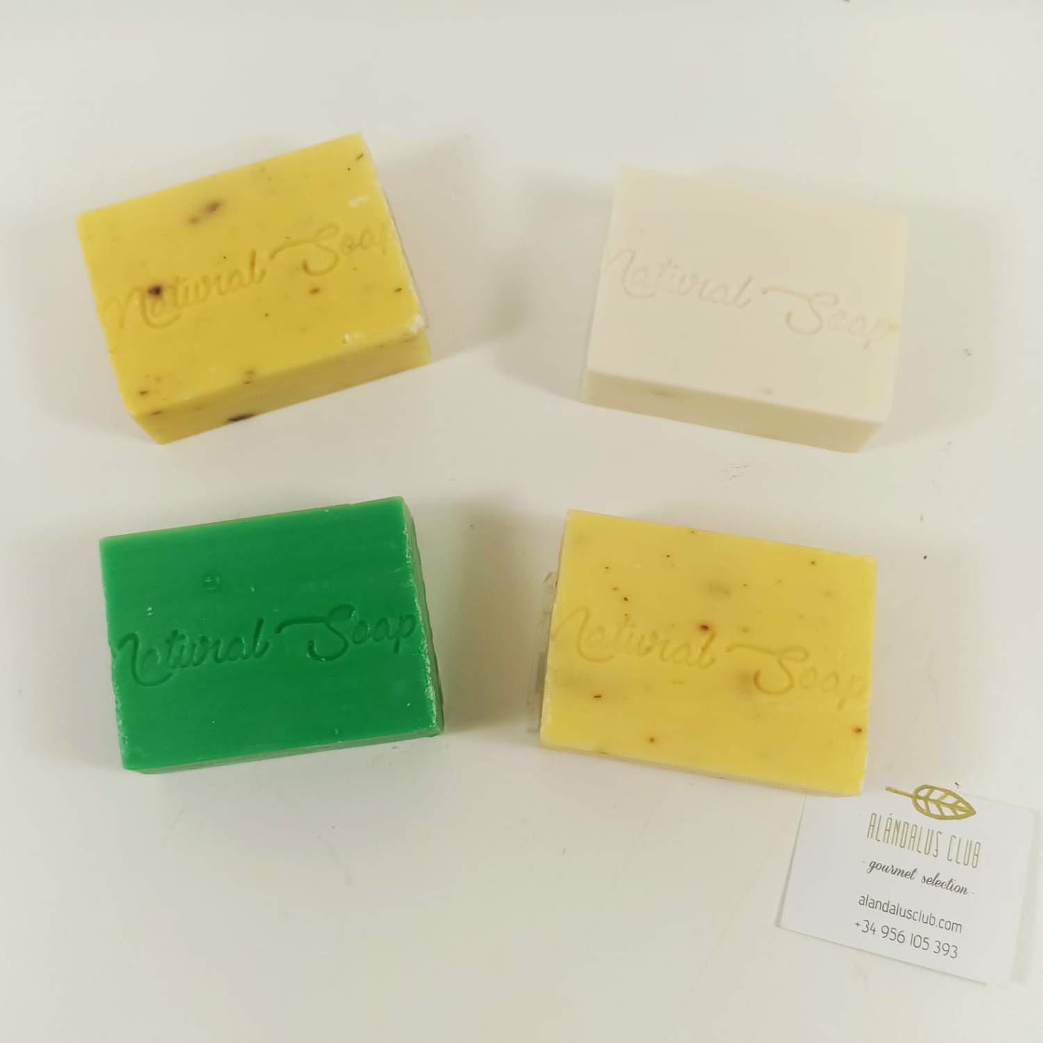 Pack 4 jabones de aceite de coco - Alándalus Club - Gourmet Selection
